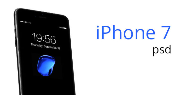 Бесплатный макет iPhone 7 в psd - Zalki-Lab
